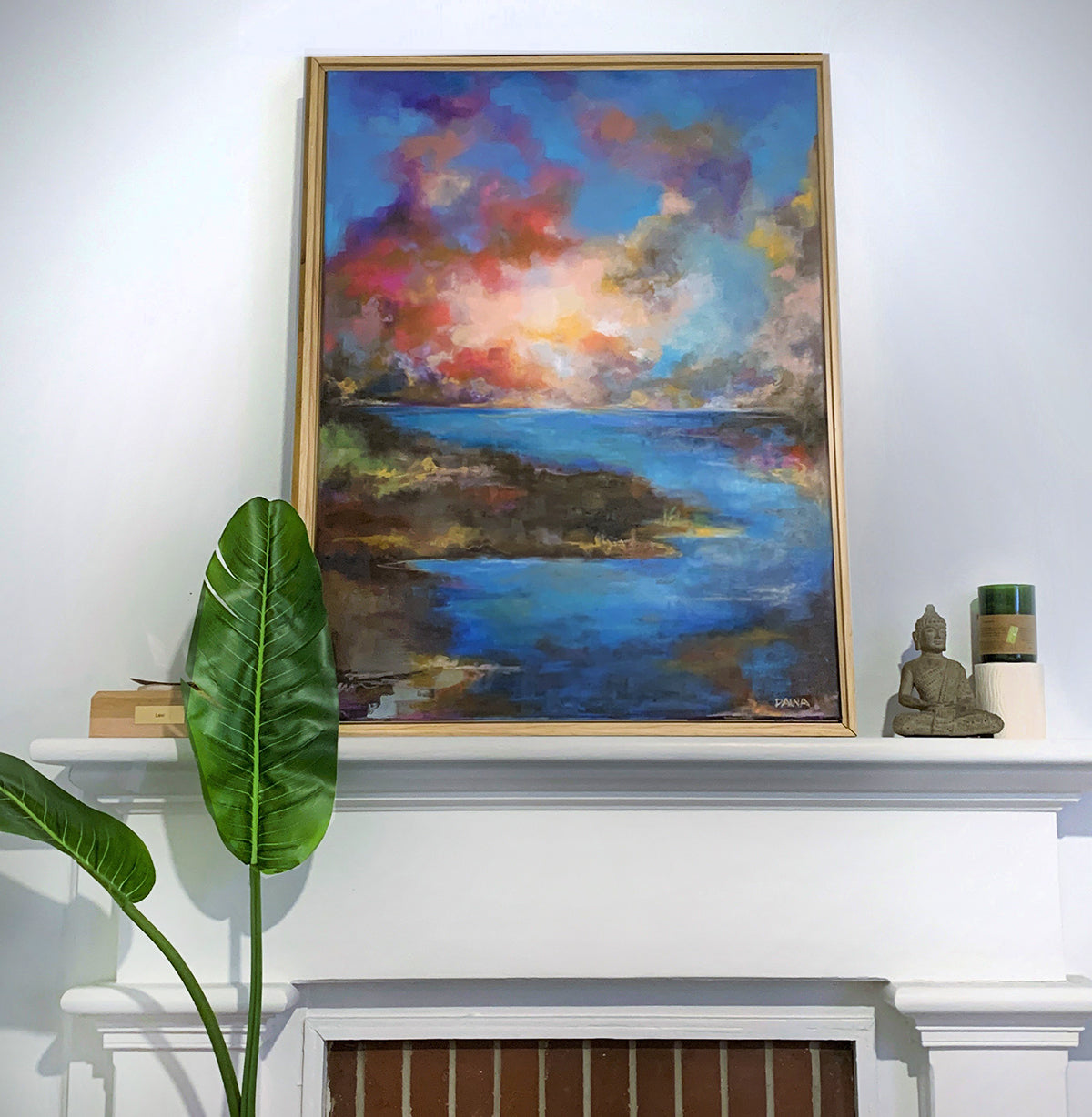 SOLD-"Cotton Candy Sky" Original on Canvas – DB Designs